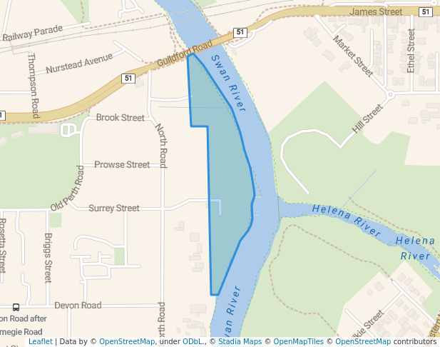 Point Reserve in Bassendean | Map and Routes