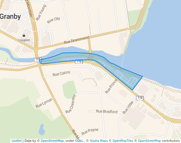 Parc de la Tannerie in Granby | Map and Routes