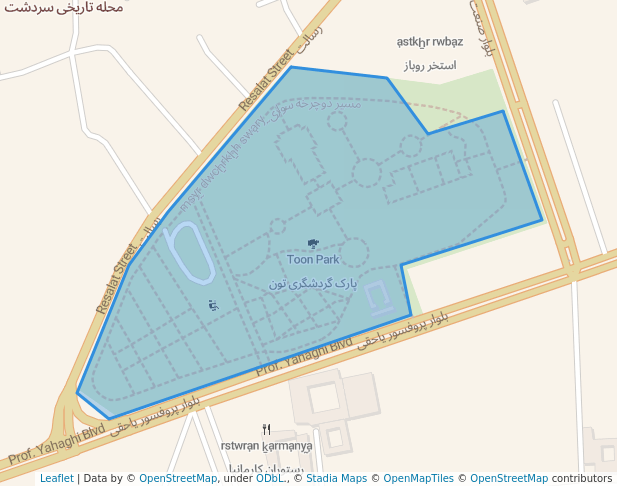 Toon Park in Ferdows | Map and Routes
