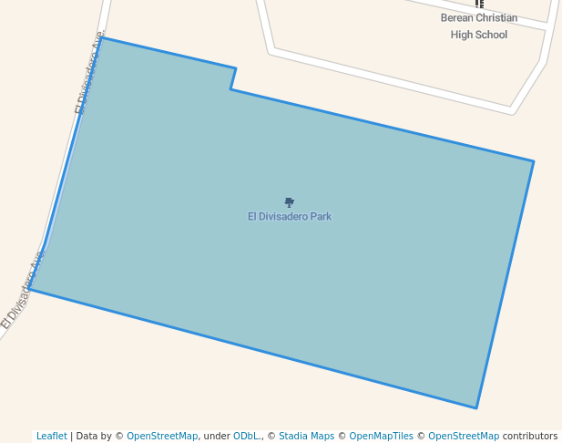 El Divisadero Park in Walnut Creek | Map and Routes