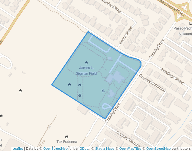 Centerville Community Park in Fremont | Map and Routes