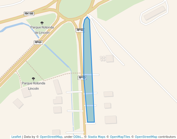 Parque Rotonda de Lincoln in Lincoln | Map and Routes