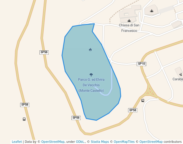 Parco G. ed Elvira De Vecchis (Monte Castello) in Montefiore dell'Aso ...