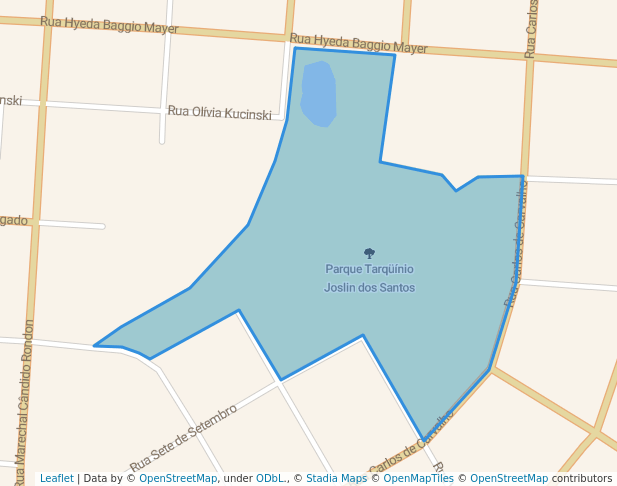 Parque Tarqüínio Joslin dos Santos in Cascavel | Map and Routes