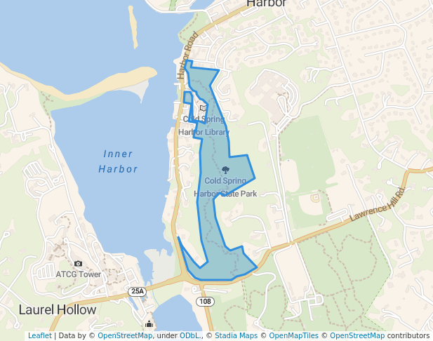 Cold Spring Harbor State Park in Cold Spring Harbor | Map and Routes