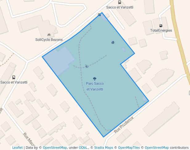 Parc Sacco et Vanzetti in Bezons | Map and Routes