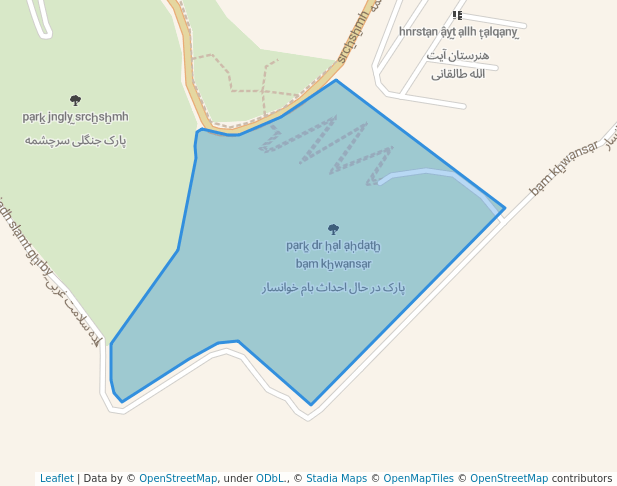پارک در حال احداث بام خوانسار in Khansar | Map and Routes