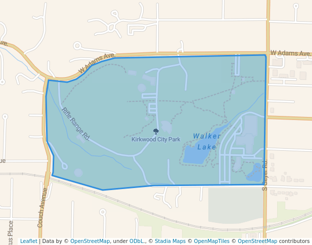 Kirkwood City Park in Kirkwood | Map and Routes