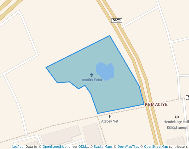 Atatürk Parkı in Hendek | Map and Routes