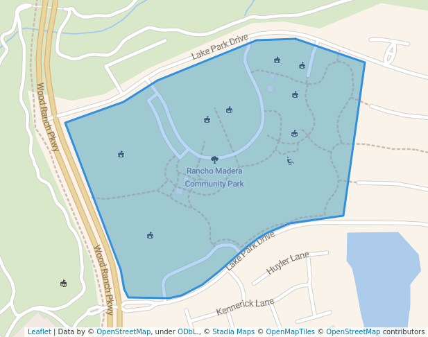 Rancho Madera Community Park in Simi Valley | Map and Routes