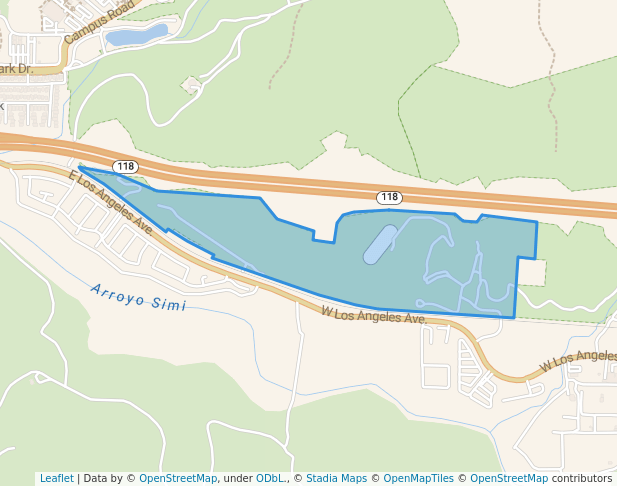 Oak Park in Simi Valley | Map and Routes