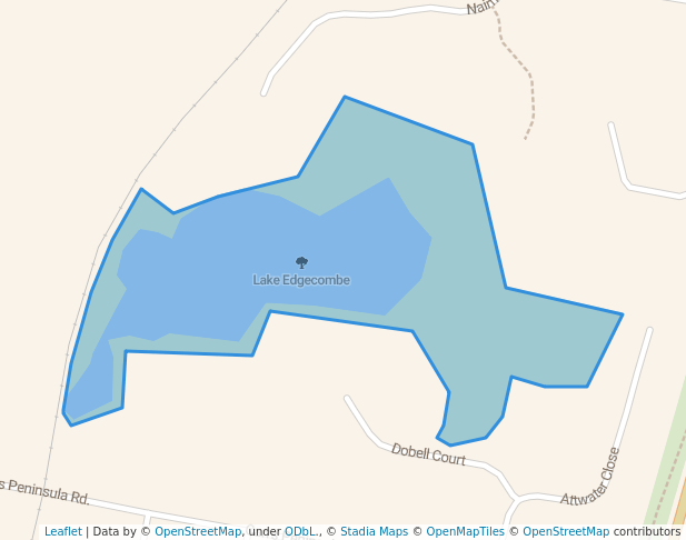 Lake Edgecombe in Junction Hill | Map and Routes
