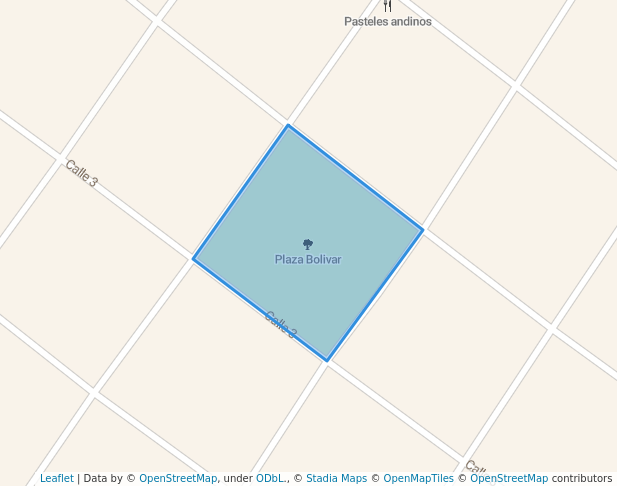Plaza Bolivar in San Juan de Colón | Map and Routes