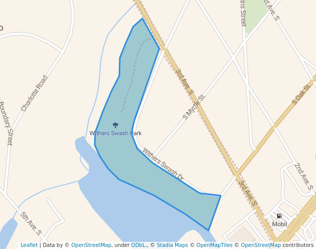 Withers Swash Park in Myrtle Beach | Map and Routes