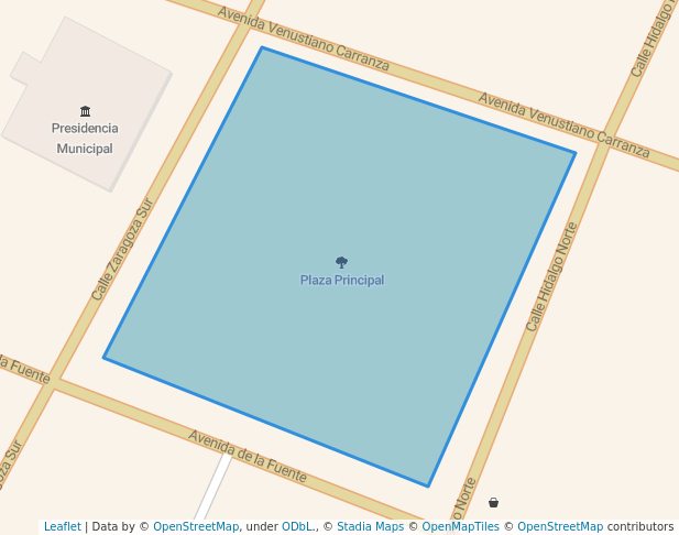 Plaza Principal in Monclova | Map and Routes