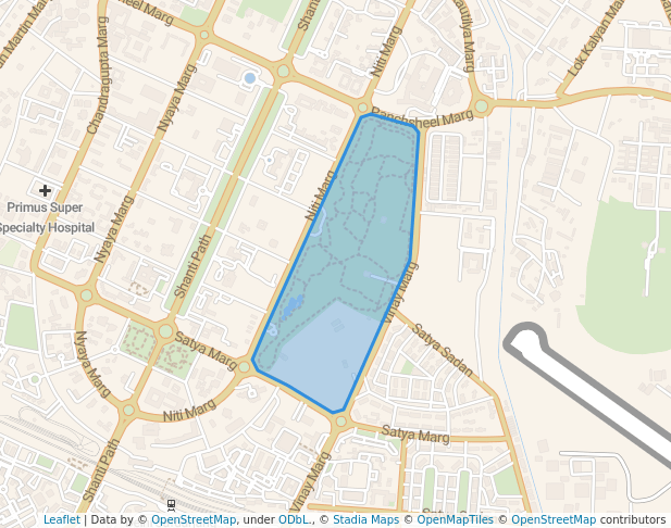 Nehru Park in New Delhi | Map and Routes