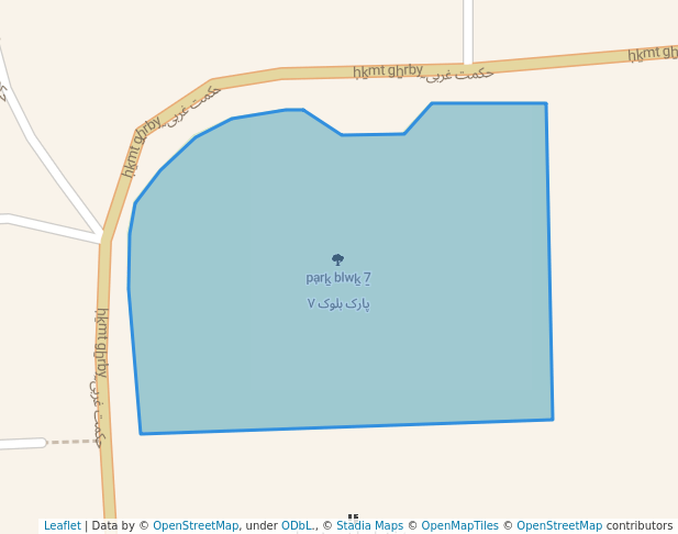 پارک بلوک ۷ in Sabzevar | Map and Routes