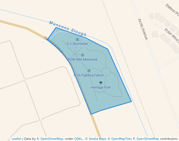 Heritage Park in Eielson Air Force Base | Map and Routes