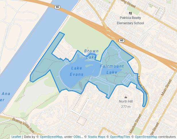 Fairmount Park in Riverside | Map and Routes