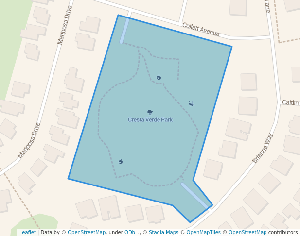 Cresta Verde Park in Corona | Map and Routes