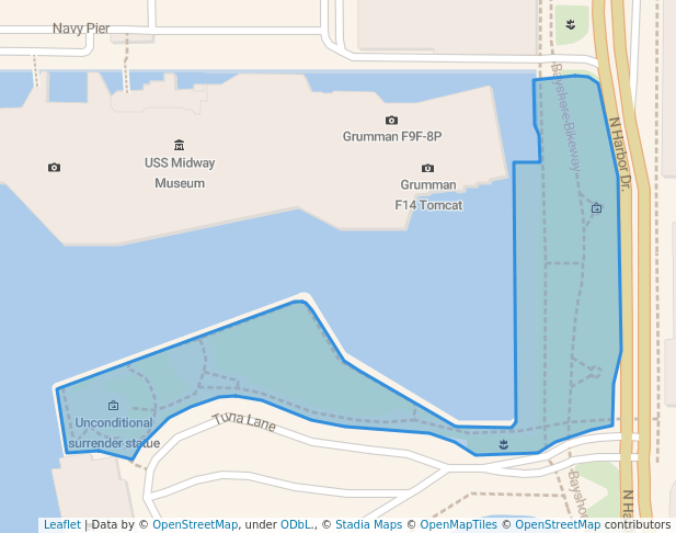 Tuna Harbor Park in San Diego | Map and Routes