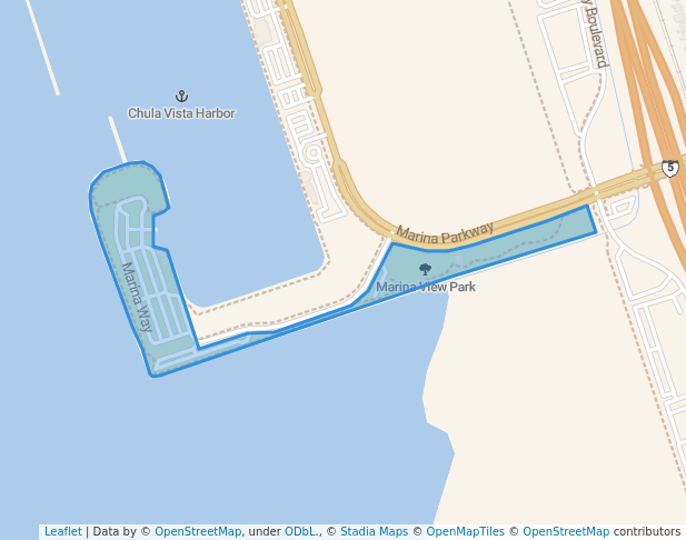 Marina View Park in Chula Vista | Map and Routes
