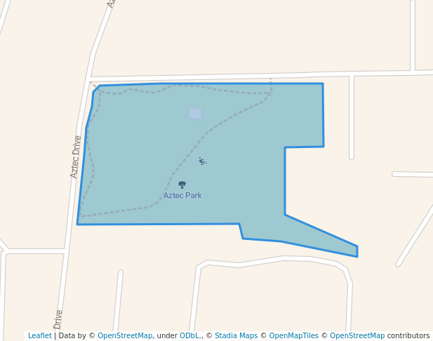 Aztec Park in La Mesa | Map and Routes