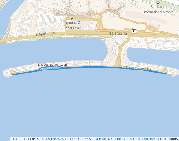 Harbor Island Park in San Diego | Map and Routes