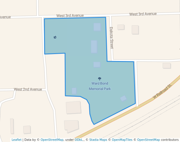 Ward Bond Memorial Park in Benkelman | Map and Routes