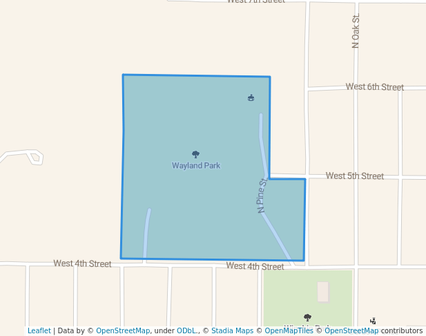 Wayland Park in Gordon | Map and Routes