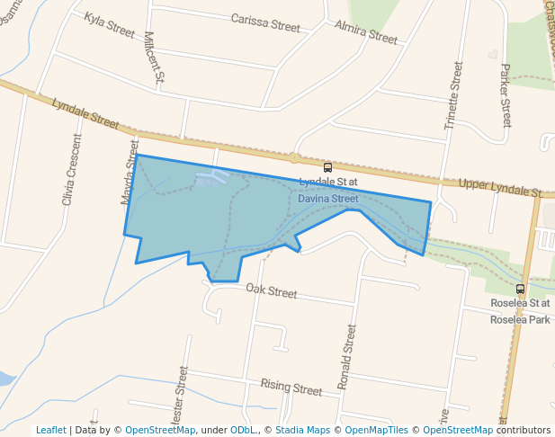 Homestead Park in Shailer Park | Map and Routes