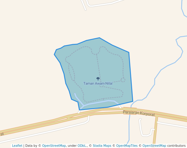 Taman Awam Nilai in Bandar Baru Nilai | Map and Routes