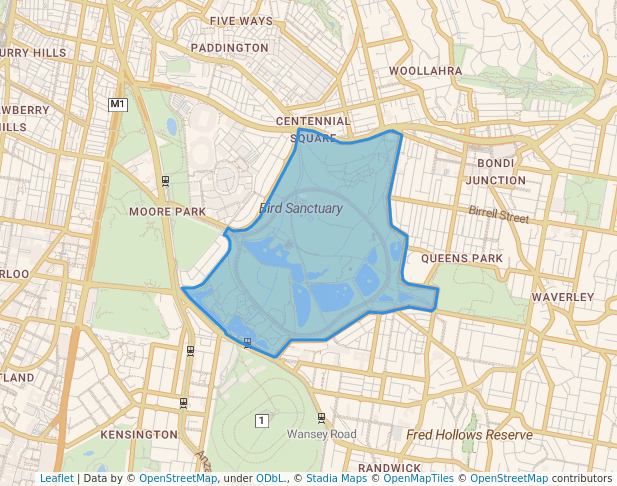 Centennial Park in Centennial Park | Map and Routes