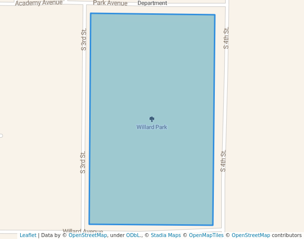Willard Park in Hebron | Map and Routes
