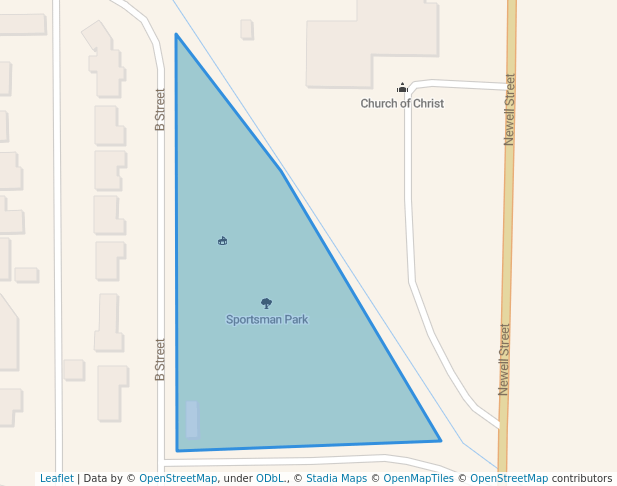 Sportsman Park in Cozad | Map and Routes