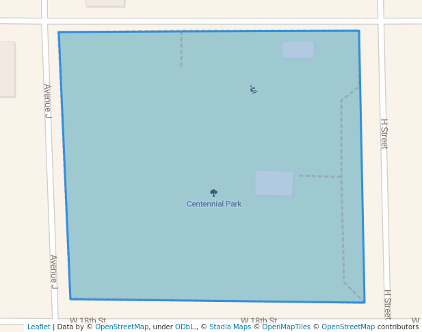 Centennial Park in Cozad | Map and Routes