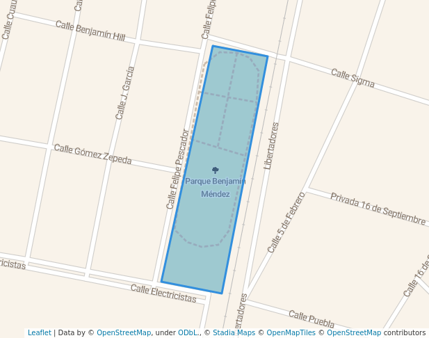 Parque Benjamín Méndez in Acámbaro | Map and Routes