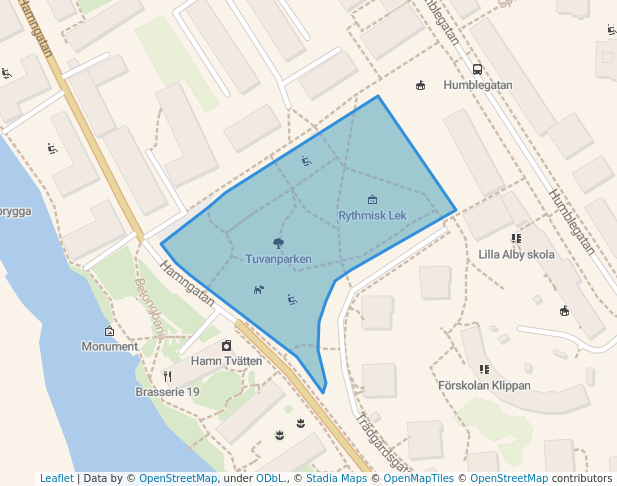 Tuvanparken in Sundbyberg | Map and Routes