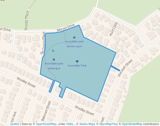 Avondale Park in Christchurch | Map and Routes