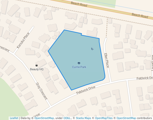 Currie Park in Kaiapoi | Map and Routes