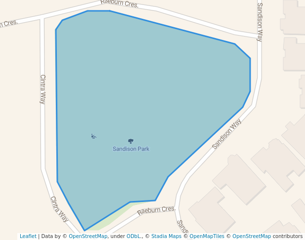 Sandison Park in Landsdale | Map and Routes
