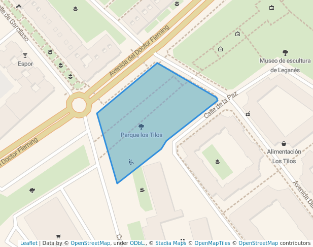 Parque los Tilos in Leganés | Map and Routes