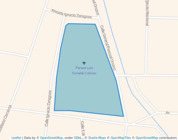 Parque Luis Donaldo Colosio in Huandacareo | Map and Routes