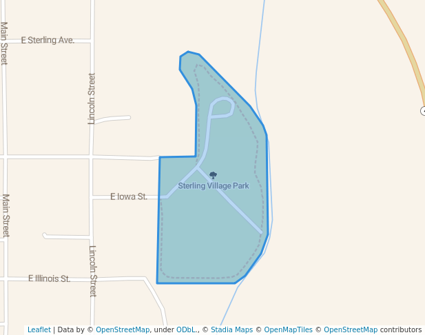 Sterling Village Park in Sterling | Map and Routes