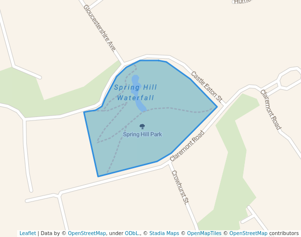 Spring Hill Park in Golden Grove | Map and Routes