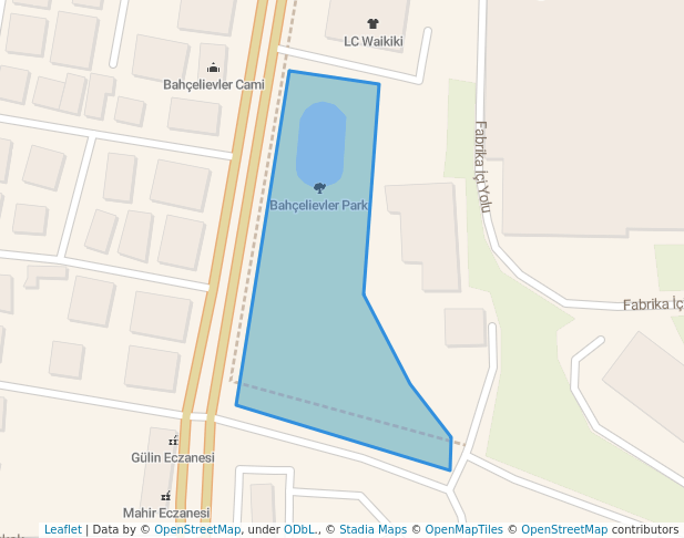 Bahçelievler Parkı in Ereğli | Map and Routes