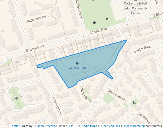 Goolwa Park in Port Seton | Map and Routes