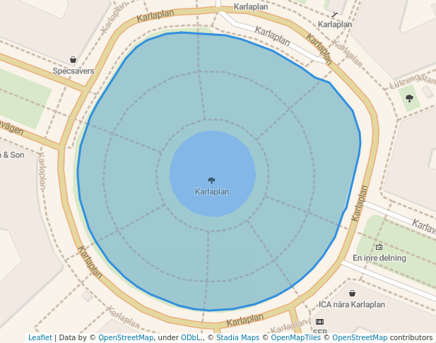 Karlaplan in Stockholm | Map and Routes