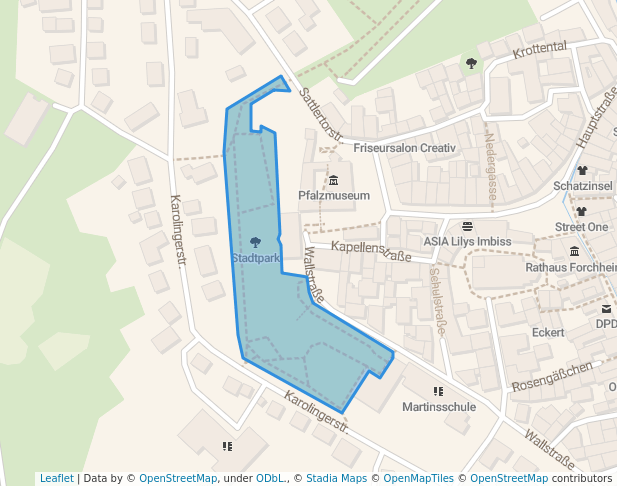 Stadtpark in Forchheim | Map and Routes
