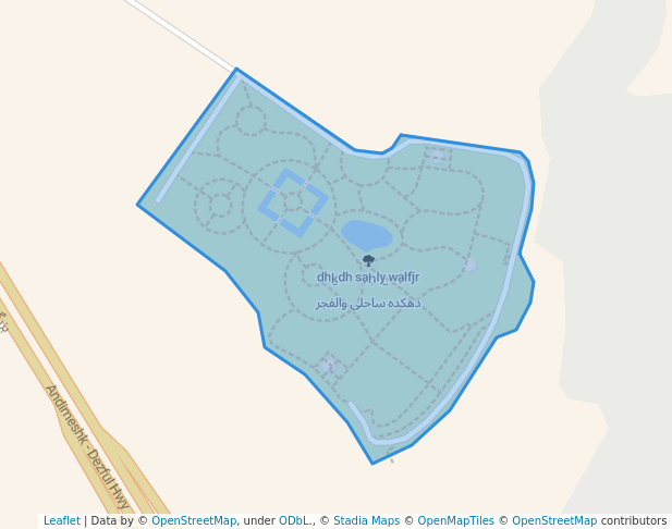 دهکده ساحلی والفجر in Dezful | Map and Routes